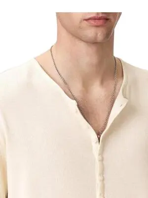 John Varvatos Apos;s Sorella Cotton Long-sleeve Henley T-shirt - Egg Shell