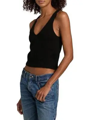Brandon Maxwell Reese V-neck Tank Top - Black