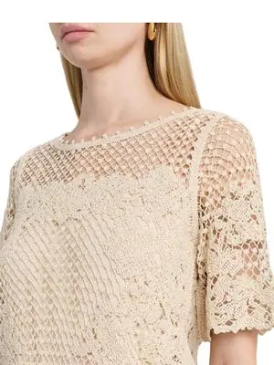 Kobi Halperin Magnolia Linen Scoopneck Blouse - Ecru