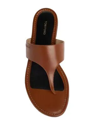 TOM FORD Soft Leather Thong Sandals