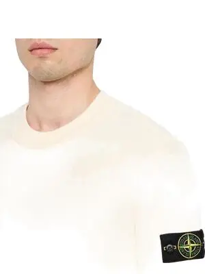 Stone Island Men & Apos;s Maglieria Cotton Rib Long-sleeve T-shirt Ivory