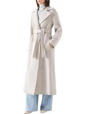 Akris Herringbone Wool Coat - Oat Winter