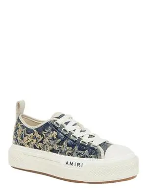 Amiri Court Denim Low-top Sneakers - Blue