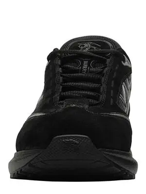 Burberry Men & Apos;s Eclipse Mesh And Suede Runner Sneakers Black