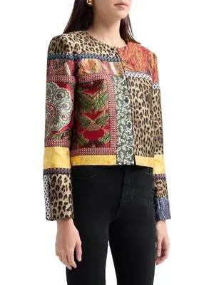 Alice + Olivia Kidman Patchwork Jacket - Multi