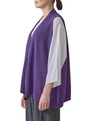 Eskandar V-neck Cashmere Vest - Tincture