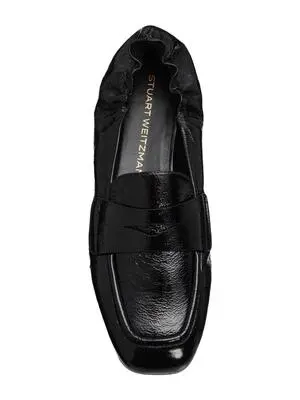 STUART WEITZMAN Bryant Patent Leather Penny Loafers - Black