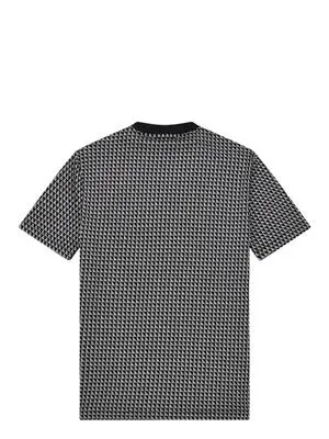 Emporio Armani Apos;s Geometric Jacquard Crewneck T-shirt - Multi Black