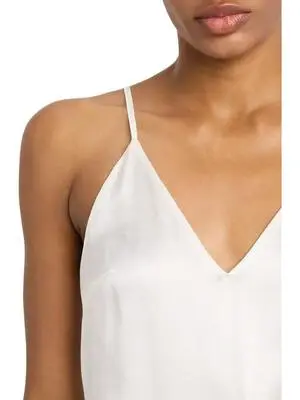 Brunello Cucinelli Silk Cami Blouse - C600 White