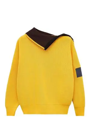 Loewe Cotton Zip-front Sweater - Yellow