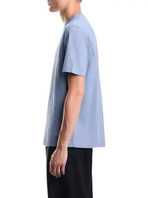 Emporio Armani Apos;s Geometric Jacquard Crewneck T-shirt - Multi