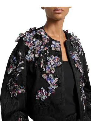 Dries Van Noten Vonda Bis Embellished Jacket - Black