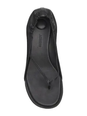 Jacquemus 45mm Les Infradit Leather Thong Sandals - Blck