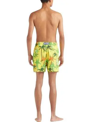 Vilebrequin Apos;s Packable Palms Swim Trunks - Sun