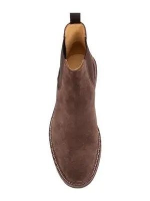 Brunello Cucinelli Apos;s Suede Chelsea Boots - Brown Multi