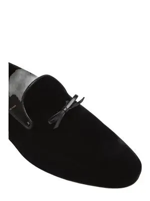 TOM FORD BOUTIQUE Apos;s Scott Velvet Loafer Slippers - Black