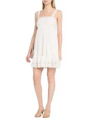 Ulla Johnson Nerelle Cotton Eyelet Mini Dress - Pristine