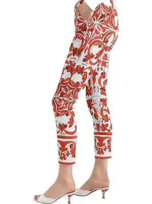 Dolce & Gabbana Majolica-print Brocade Crop Pants - S9000 Vari
