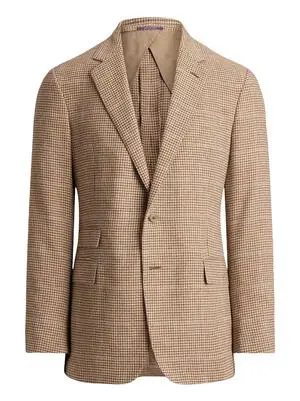 Ralph Lauren Purple Label Apos;s Kent Hand-tailored Plaid Sport Coat - Brown