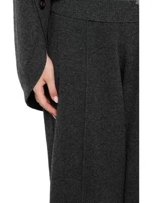 Zimmermann Valiant Knit Barrel-leg Pants - Graphite