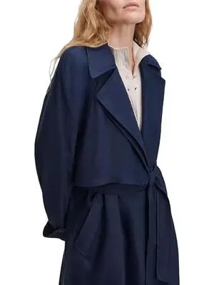 Rag & Bone Willow Trench Coat - Navy