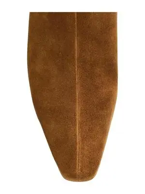 Staud Wally 60mm Leather Ankle Boots - Cigar