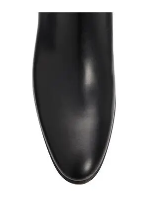 GIANVITO ROSSI 45mm Glove Leather Block-heel Booties - Black