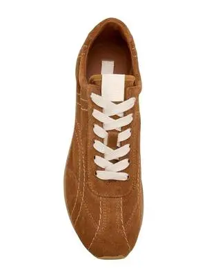 TOTEME Flex Suede Low-top Sneakers Copper