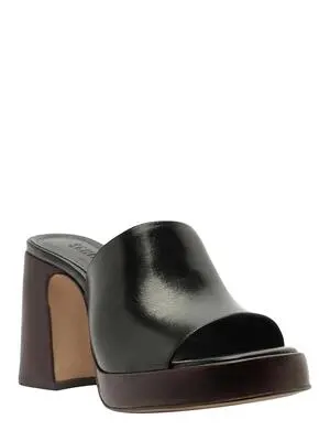 Schutz Rowan 95mm Leather Block-heel Mules - Black