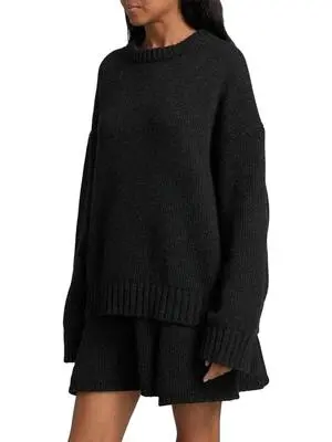 GANNI Chunky Wool-blend Sweater - Phantom