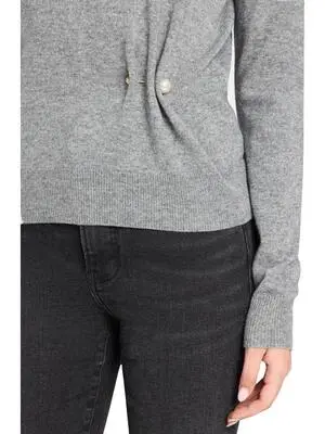Veronica Beard Frankie Wool-cashmere Pullover Sweater - Medium Hea