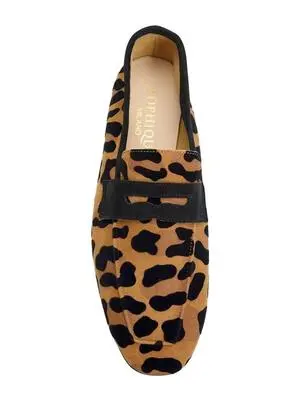 SOPHIQUE Essenziale Suede Penny Loafers - Leopard