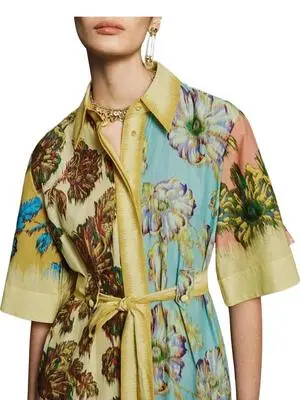 ALEMAIS Jerry Maxi Shirtdress - Multi