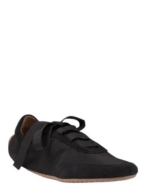ODISSI Cass Nylon And Suede Low-top Sneakers Black-2407