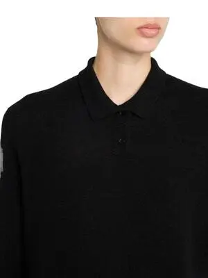THE ROW Pashi Cashmere Long-sleeve Polo Shirt - Black
