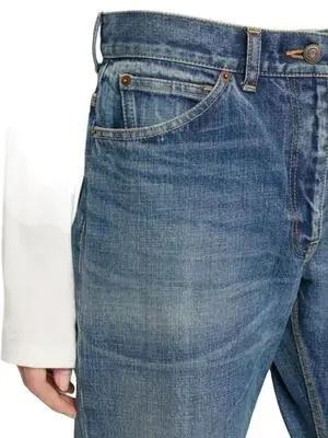 THE ROW Dinni Low-rise Straight-leg Jeans - Medium Indigo