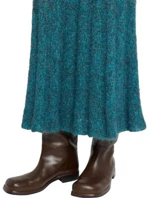 Proenza Schouler Joelle Wide-rib Ankle Skirt - Blue Multi