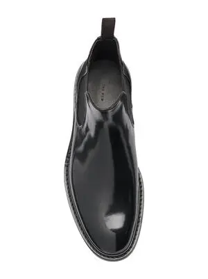 THE ROW Gable Leather Ankle Boots