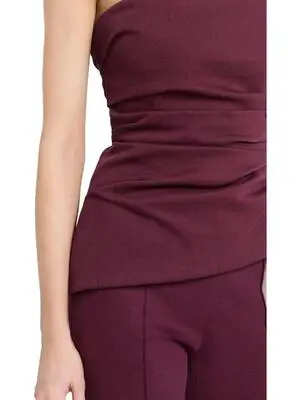 Simkhai Emerson Ruched Sleeveless Top - Fig
