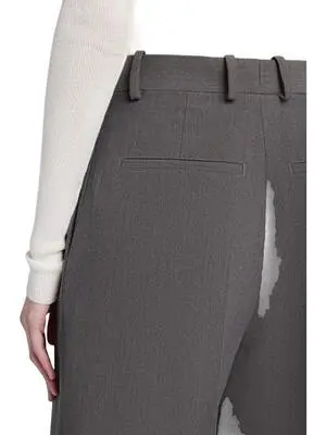 Bottega Veneta Tapered Wool Stretch Tricotine Trousers - Graphite
