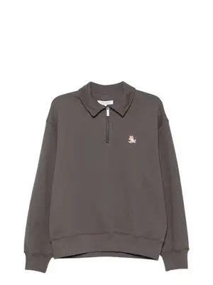 Maison Kitsuné Chillax Fox Cotton Sweatshirt - Grey