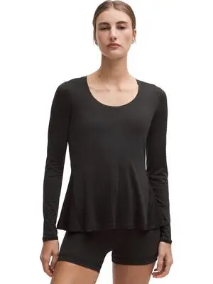 Lululemon Lightweight Flowy Hem Long-sleeve Shirt Black