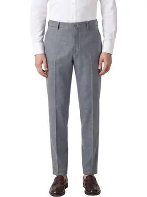 Eleventy Slim-fit Wool And Cashmere Chino Trousers Grey