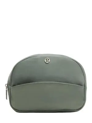 Lululemon City Essentials Pouch 4l Willow Leaf/silver