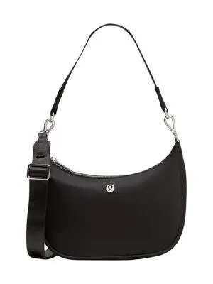 Lululemon City Essentials Small Shoulder Bag 3l - Black/silver