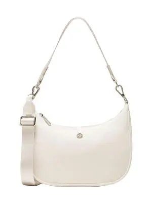 Lululemon City Essentials Small Shoulder Bag 3l - Light Ivory/silver