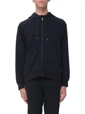 Paul Smith Cotton Zip-up Hoodie With Drawstring - Black