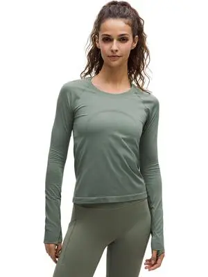 Lululemon Swiftly Tech Long-sleeve Shirt 2.0 Willow Leaf/willow Leaf
