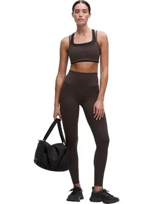 Lululemon Wunder Train High-rise Tight With Pockets 28" Mahogany Muse
