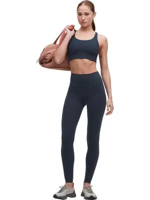 Lululemon Wunder Train High-rise Tight With Pockets 28" True Navy